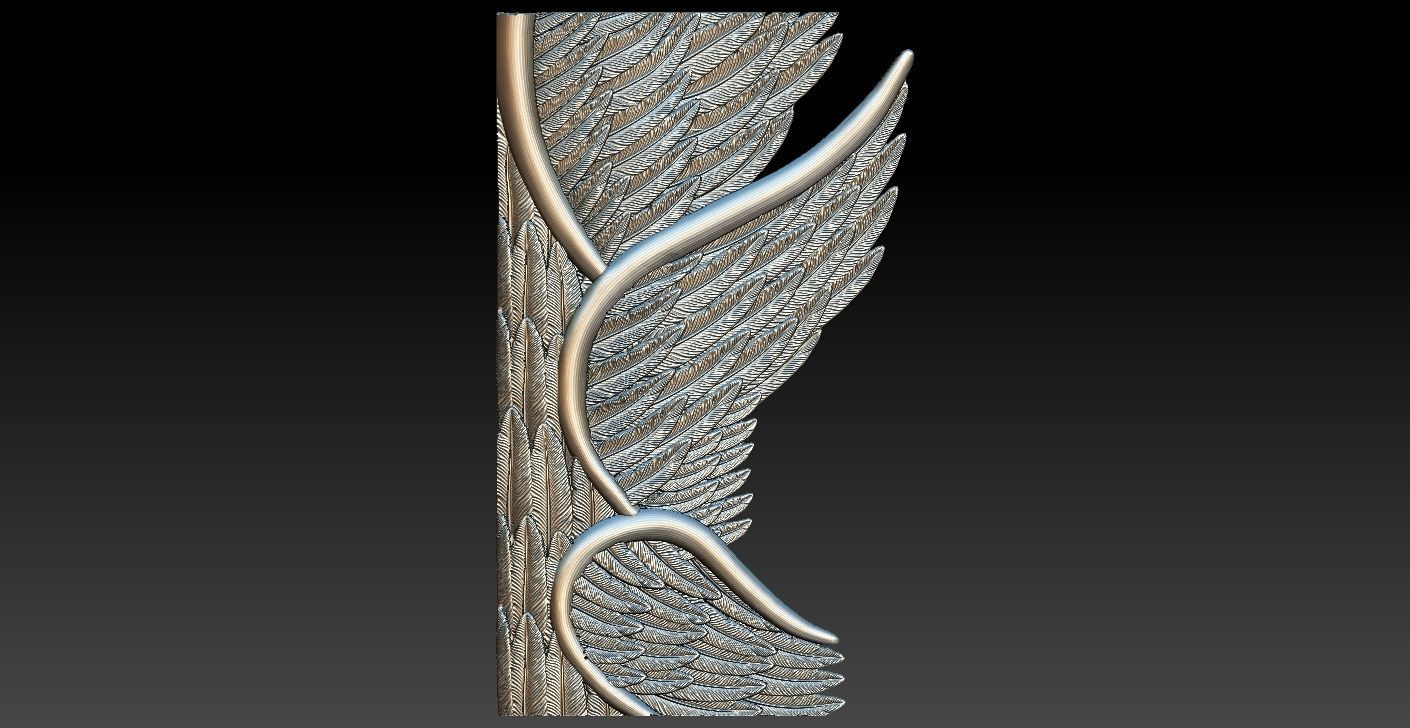 Wings for Angel 3d print model and CNC 3D model 3D printable | CGTrader