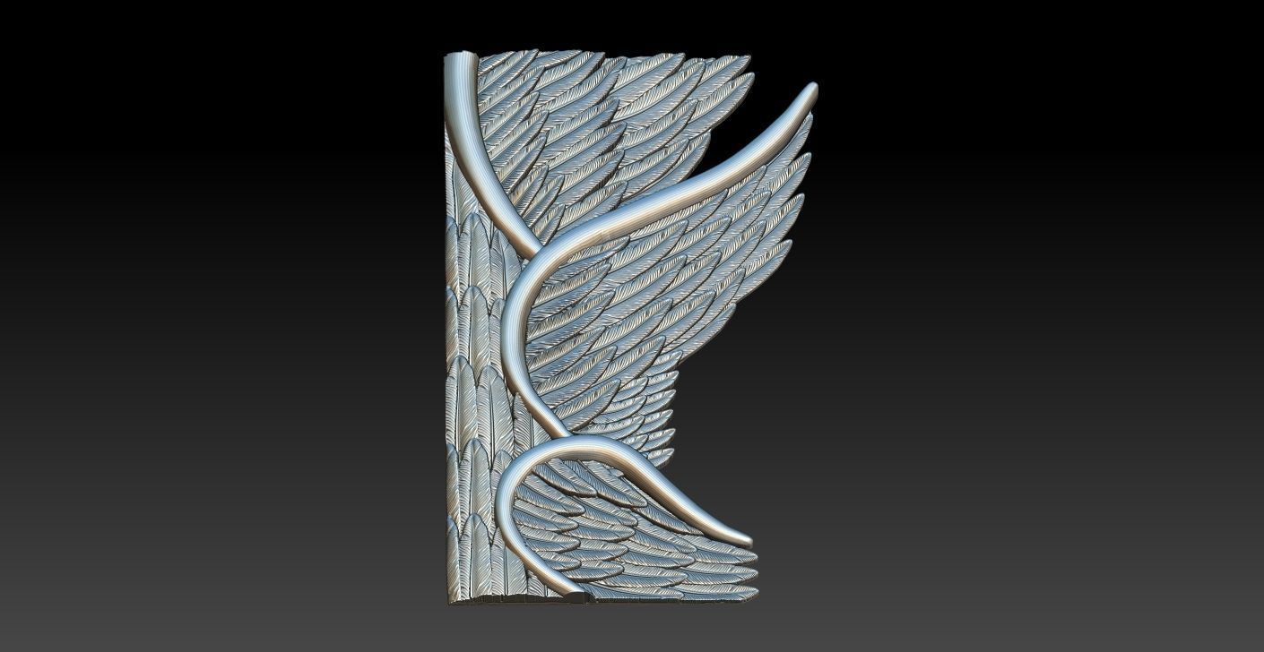 Wings for Angel 3d print model and CNC 3D model 3D printable | CGTrader