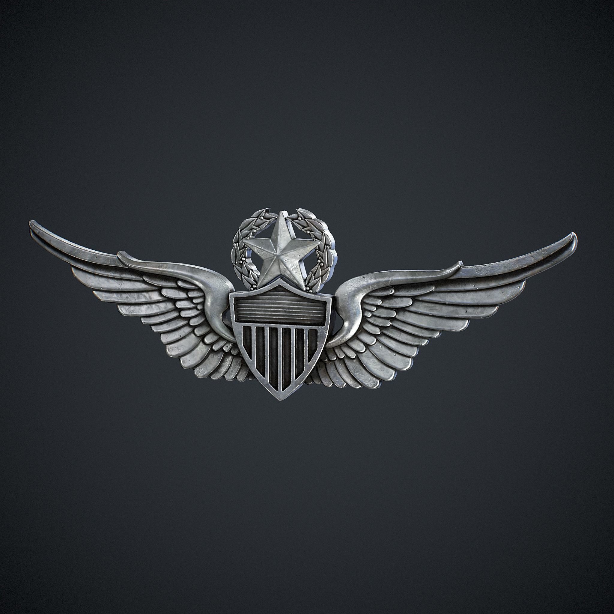 3D model Army Aviator Badge VR / AR / low-poly | CGTrader