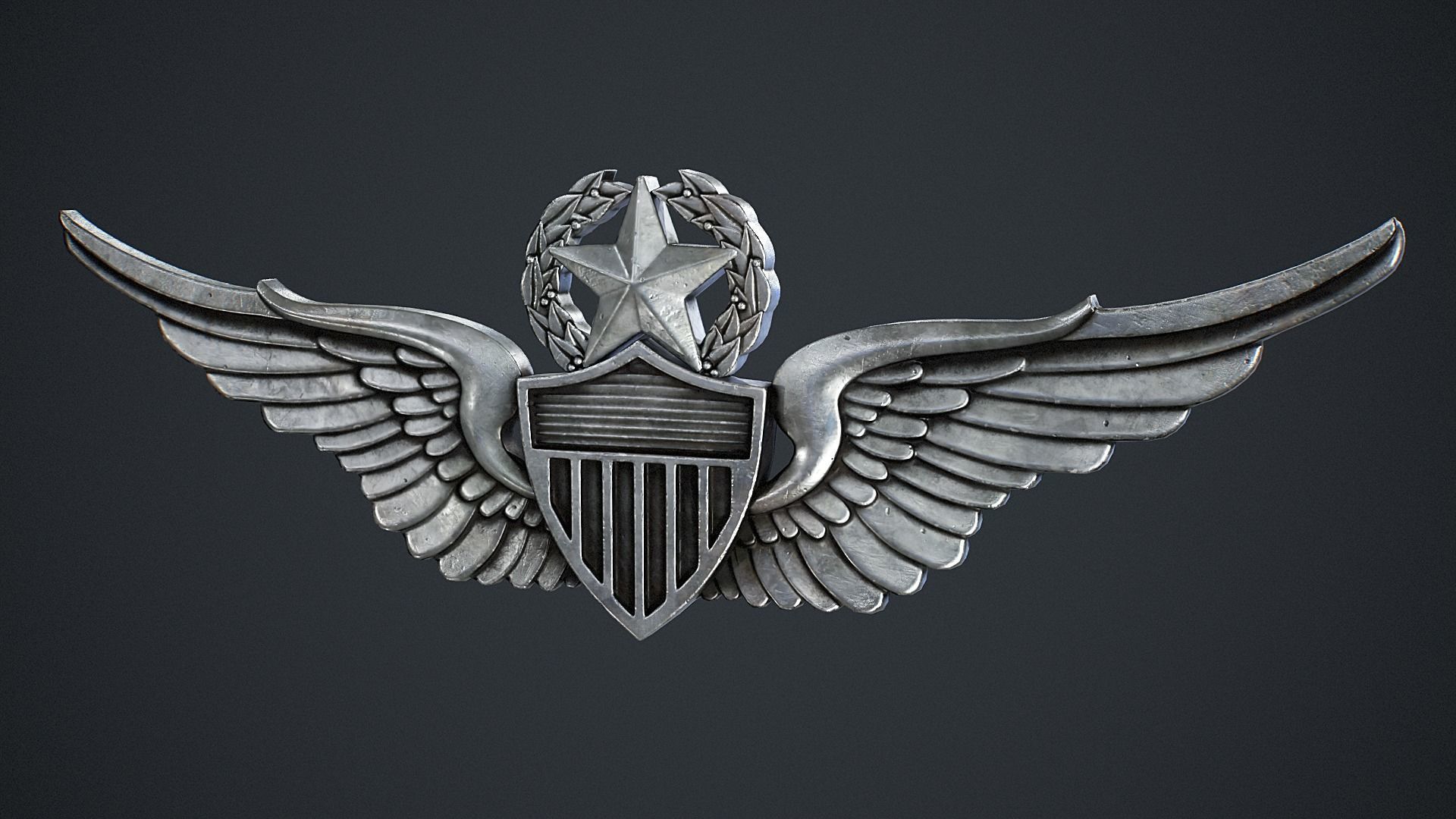 3D model Army Aviator Badge VR / AR / low-poly | CGTrader