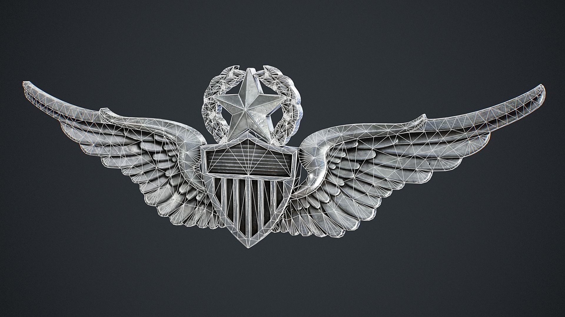 3D model Army Aviator Badge VR / AR / low-poly | CGTrader
