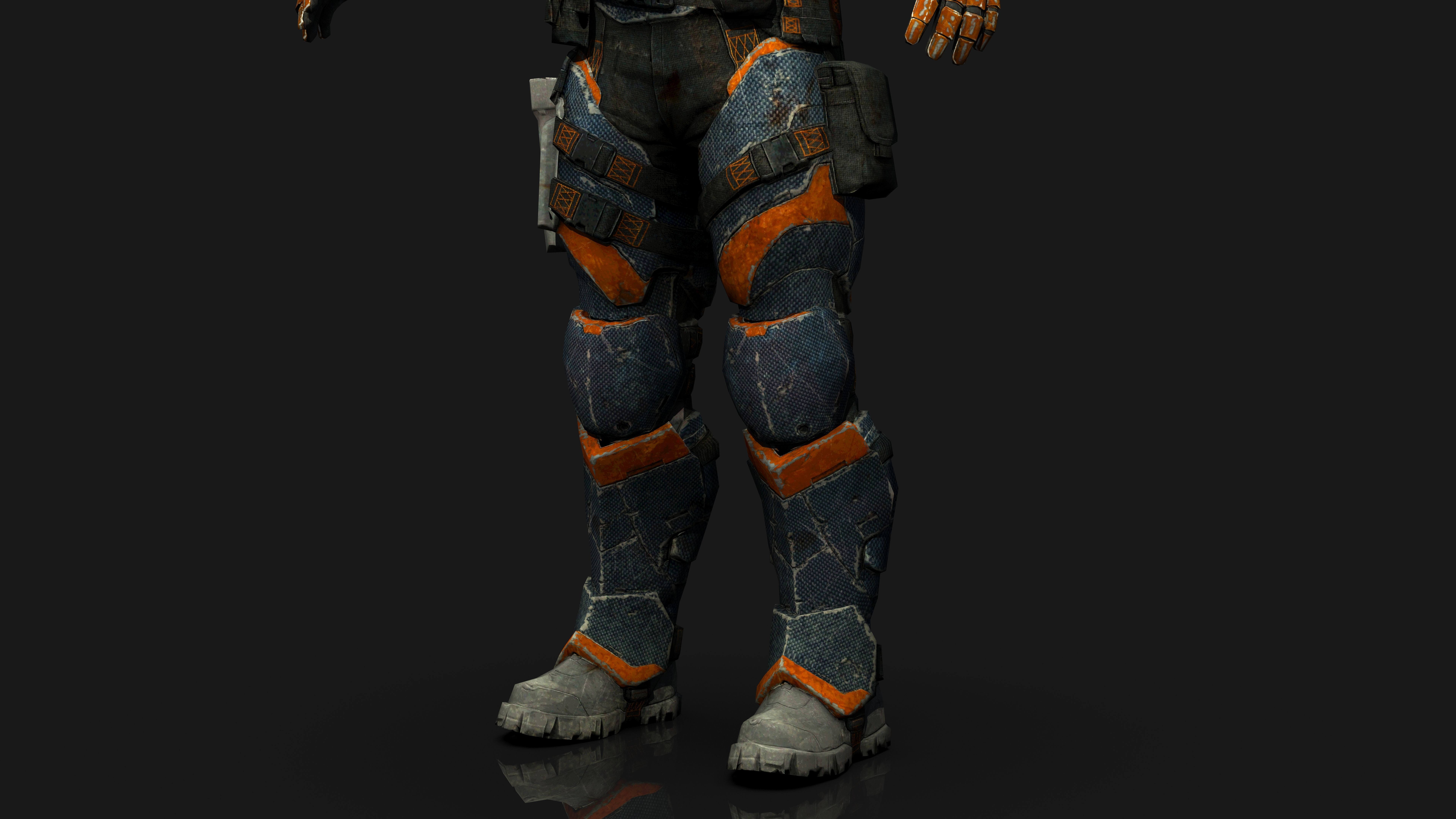 3D model Deathstroke RIGGED FOR GAMES ENGINE Unreal engine Unity VR ...