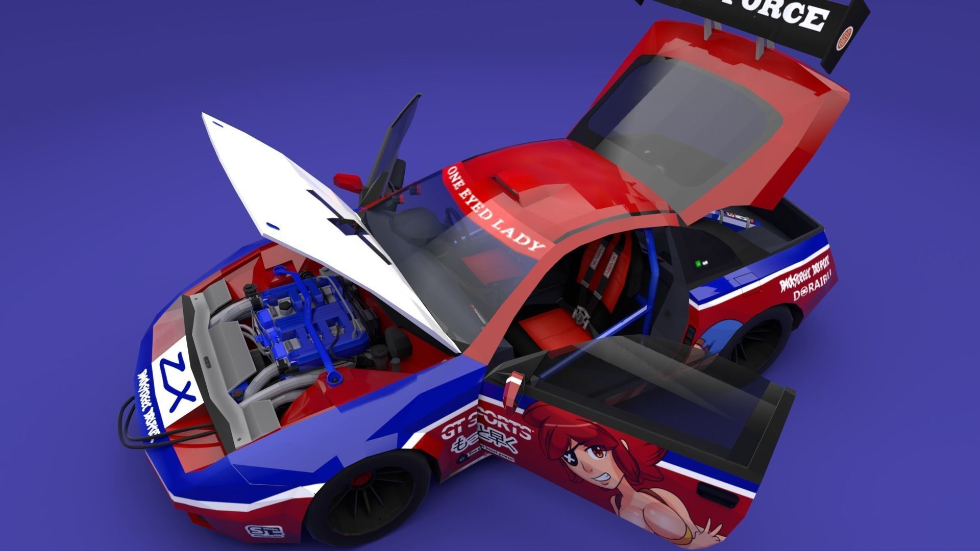 3D model Drift Machine VR / AR / low-poly | CGTrader
