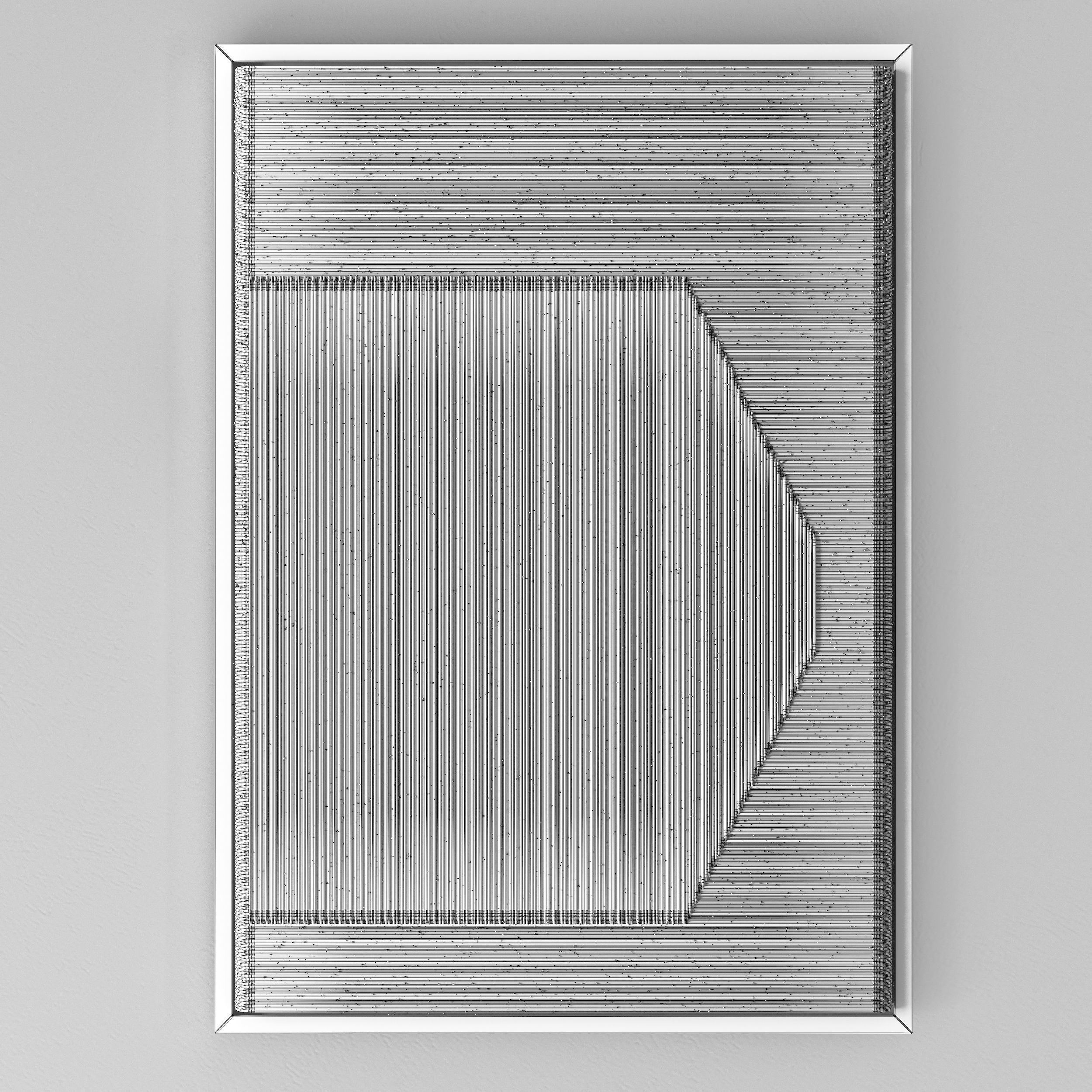 Decorative Panel Of Threads 3D model | CGTrader