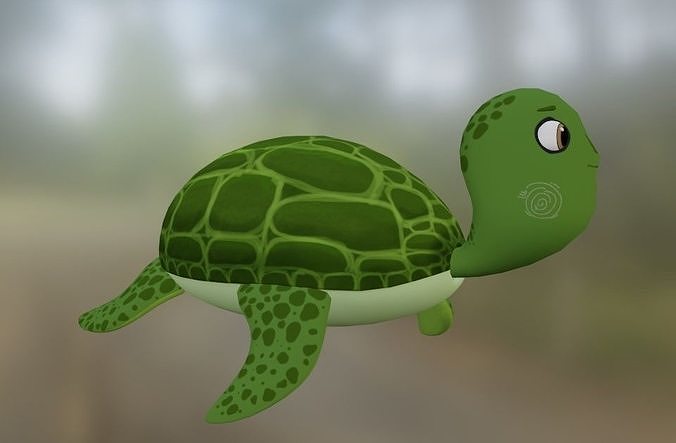 3D model a cute Turtle VR / AR / low-poly | CGTrader