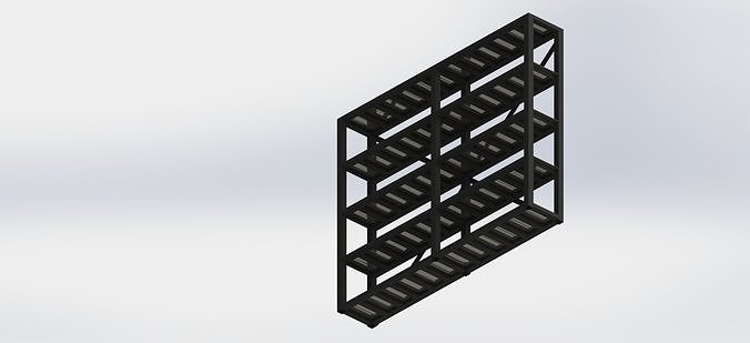 industrial shelf 3D model | CGTrader