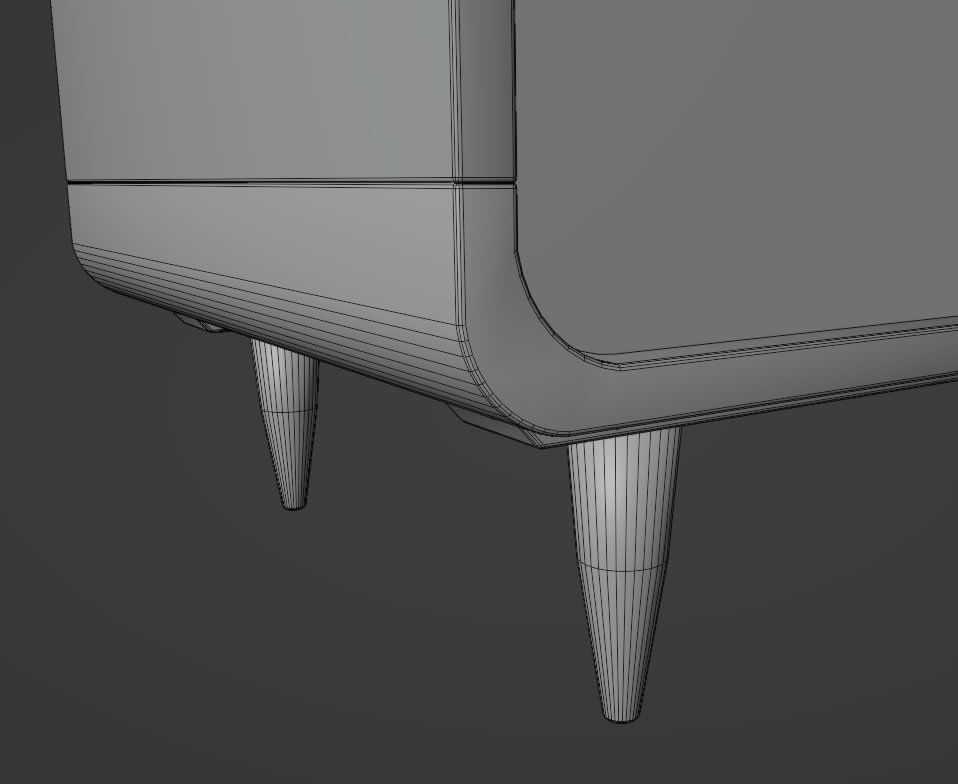 White MDF Wardrobe CL110 free 3D model | CGTrader