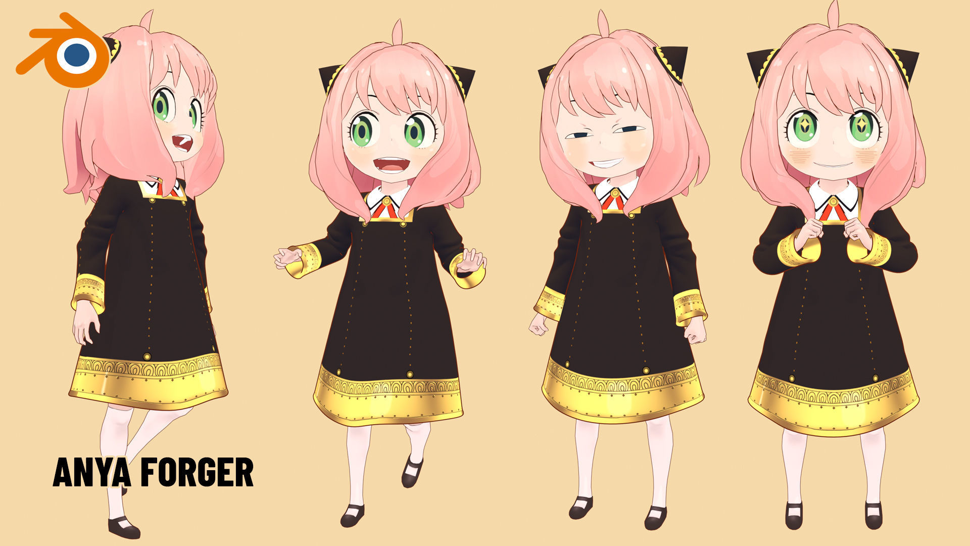 ANYA FORGER 3D model animated | CGTrader