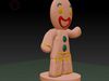 Zenzy gingerbread man 3D model 3D printable | CGTrader