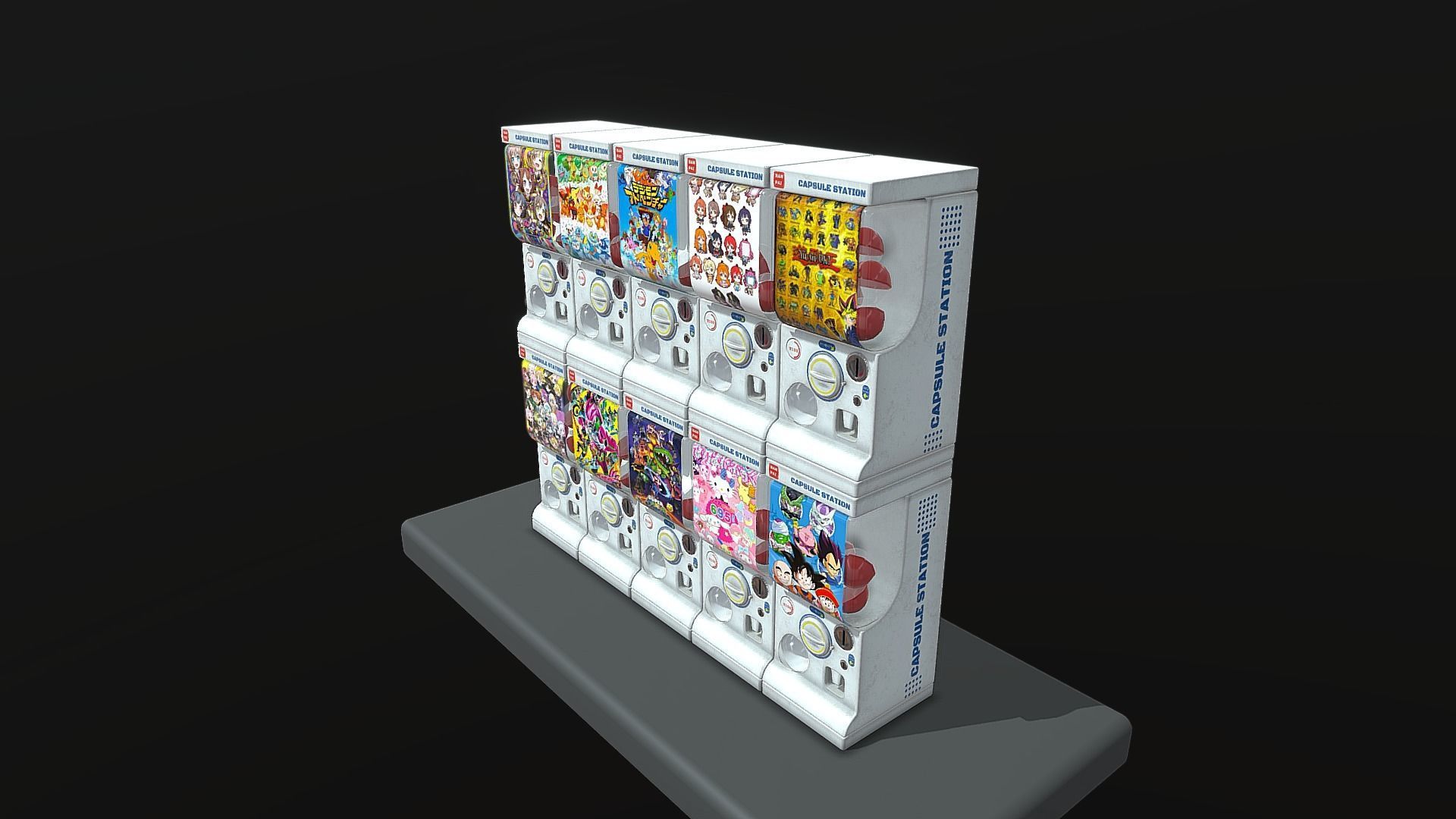 3D model Gacha Capsule Machine VR / AR / low-poly | CGTrader