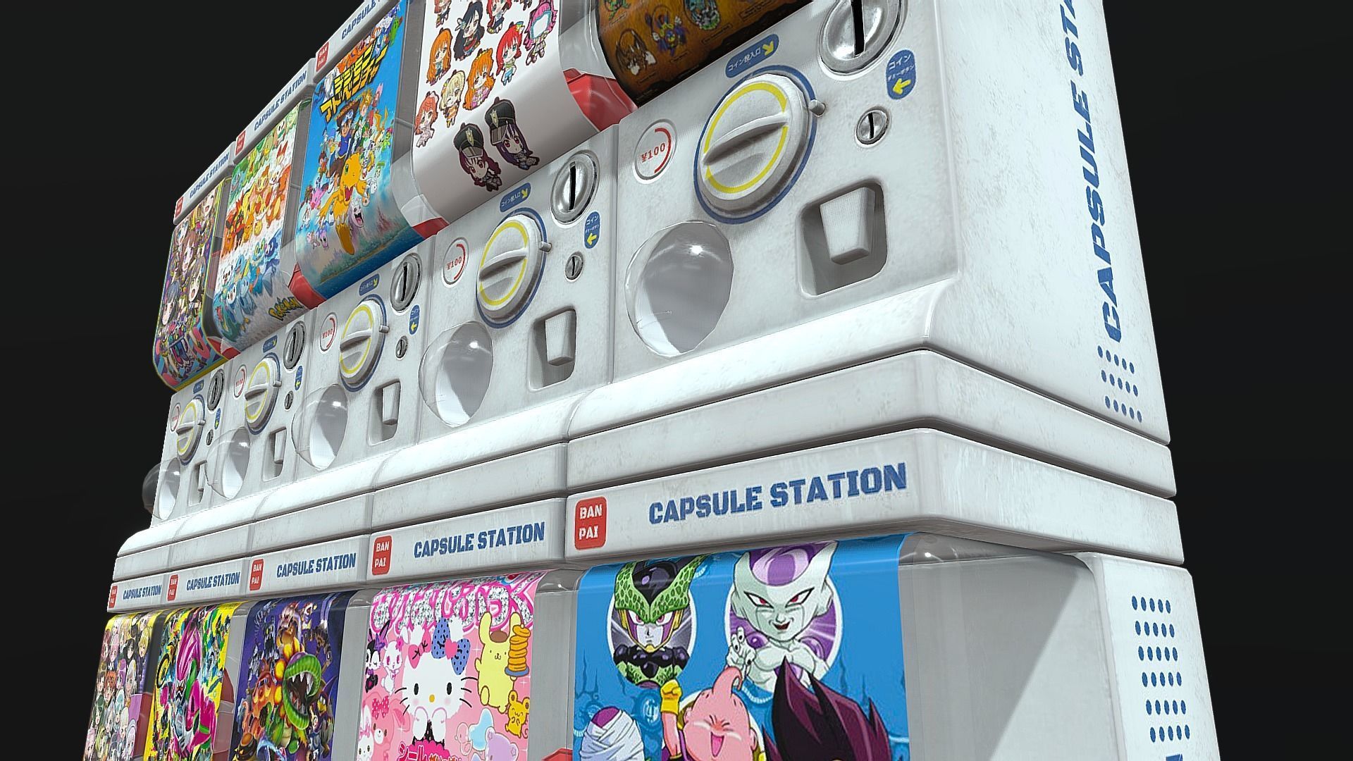 3D model Gacha Capsule Machine VR / AR / low-poly | CGTrader