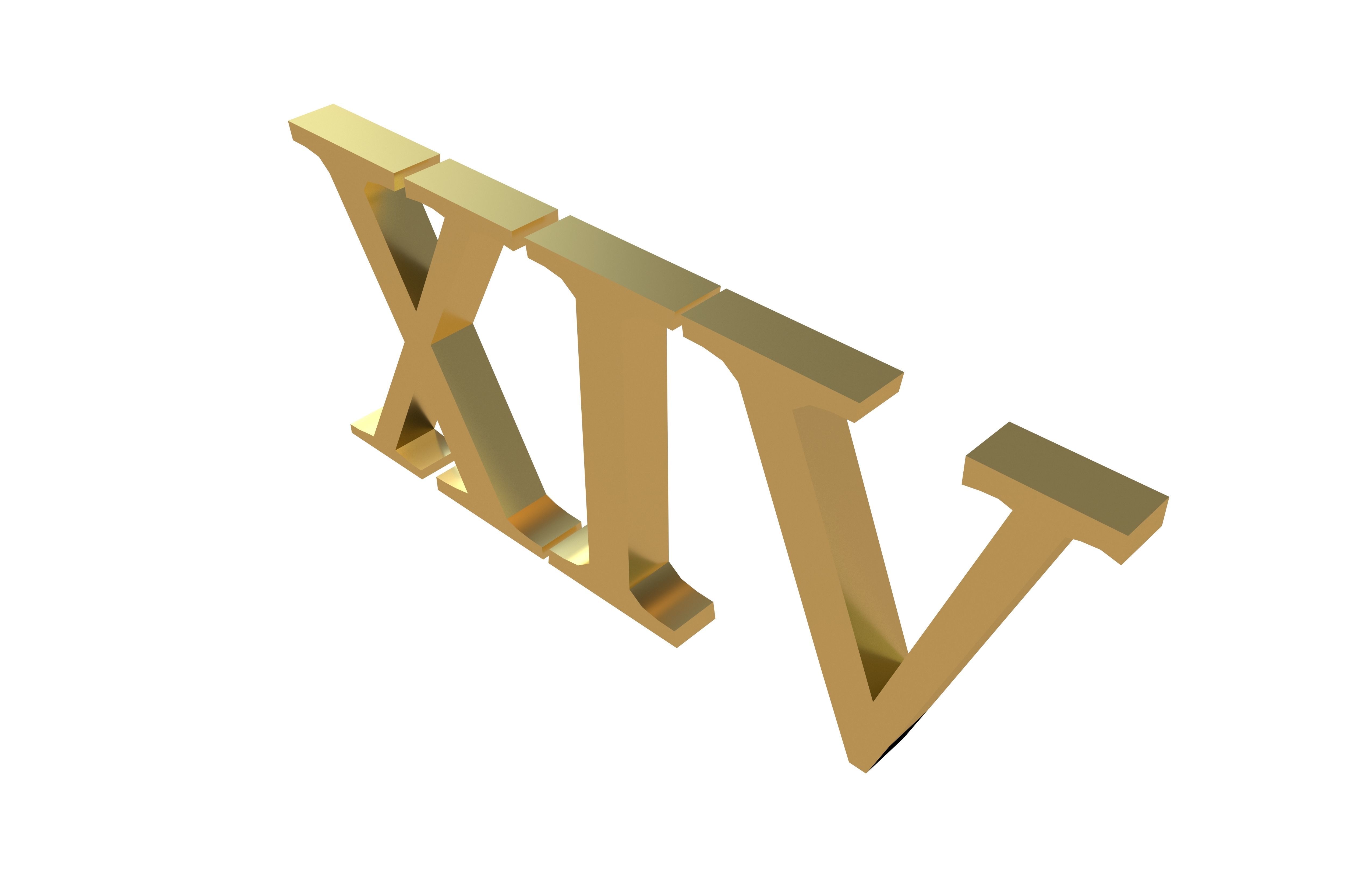 3D model Roman Numerals 14 v1 002 VR / AR / low-poly | CGTrader