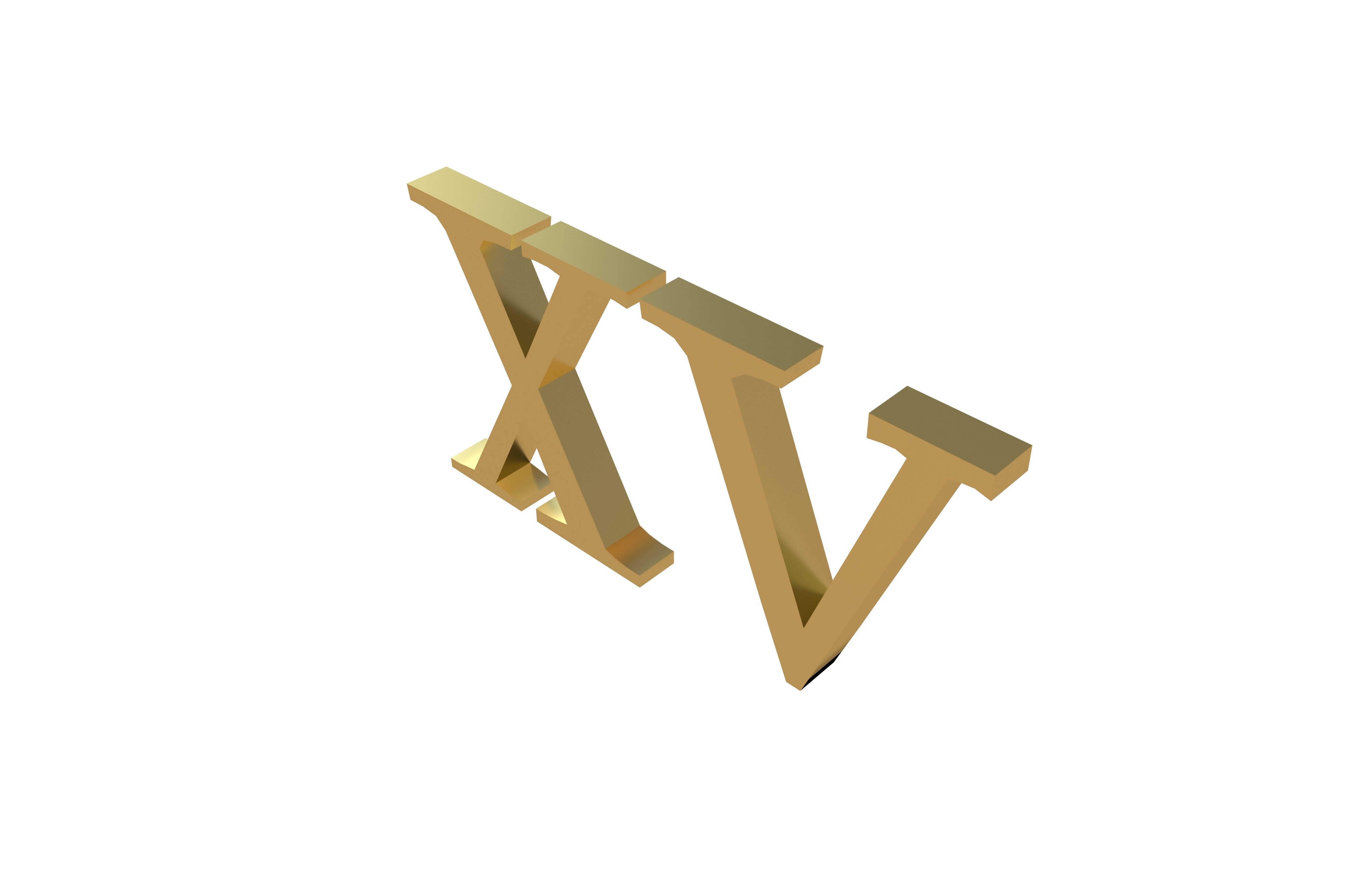 3D model Roman Numerals 15 v1 002 VR / AR / low-poly | CGTrader
