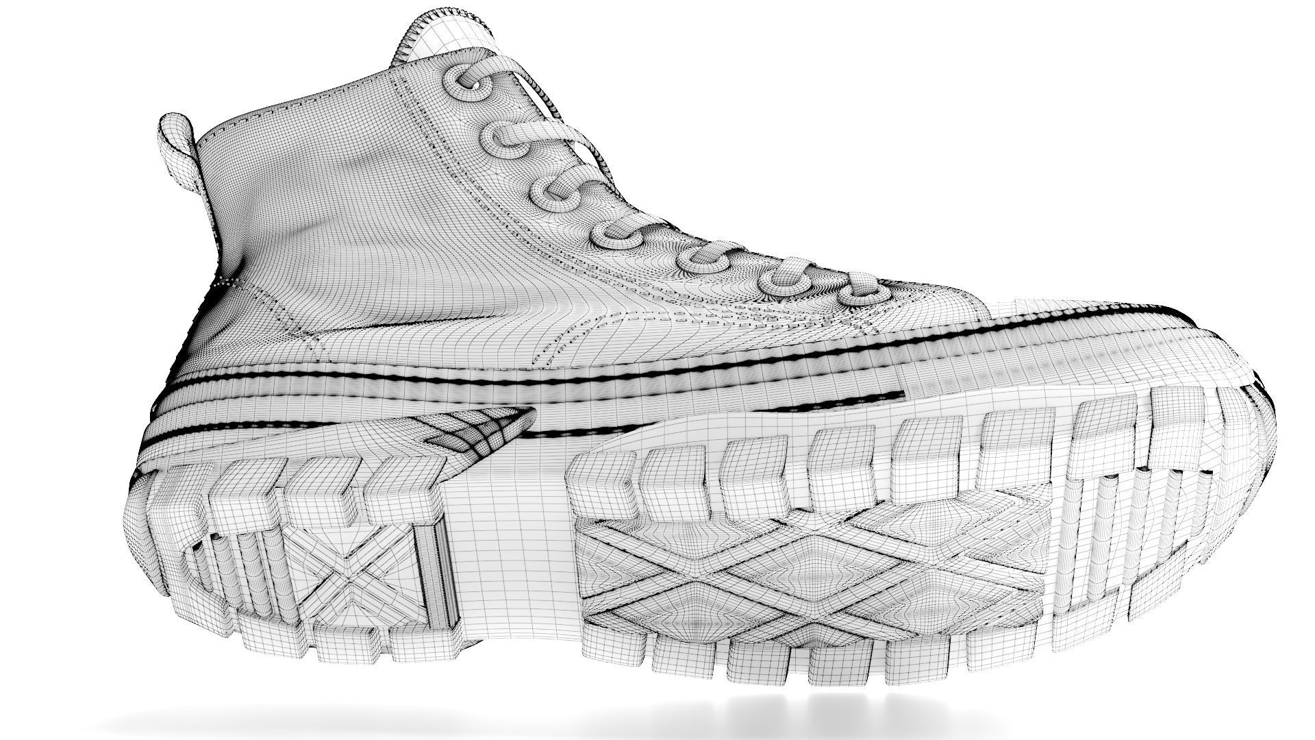 Casual High-top Mustard 3D model | CGTrader