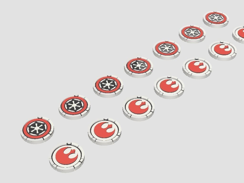 Star Wars Legion - Core Set Tokens 3D model 3D printable | CGTrader