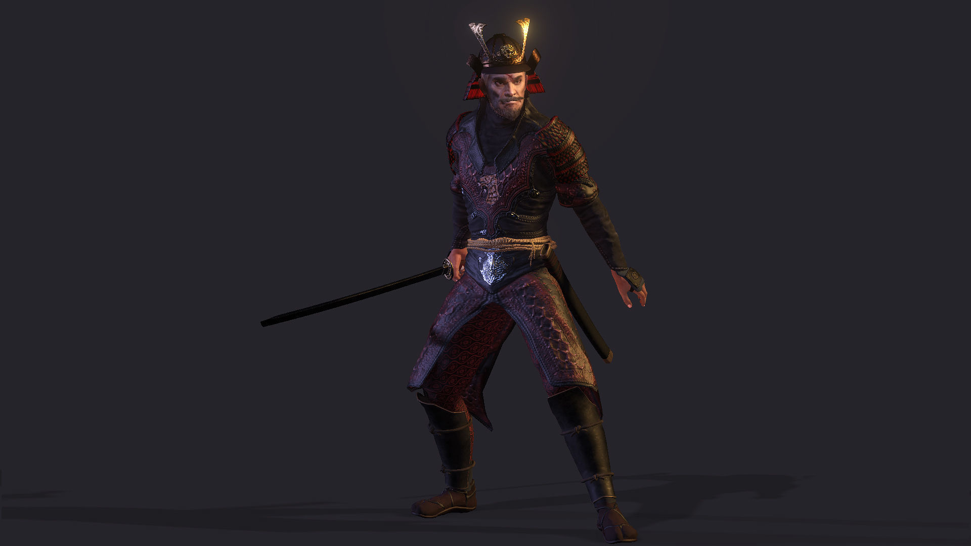 samurai High quality character full Rigged and Animated 3D model ...