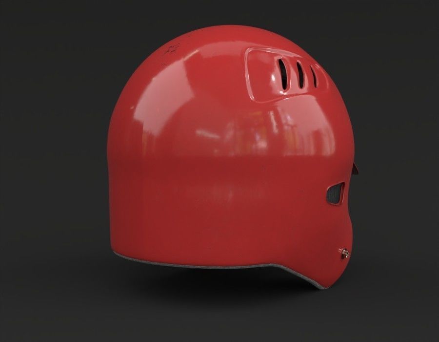 Baseball Helmet PBR free 3D model | CGTrader