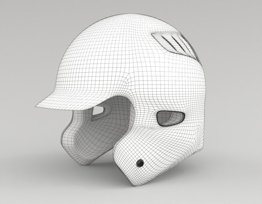 Baseball Helmet PBR free 3D model | CGTrader