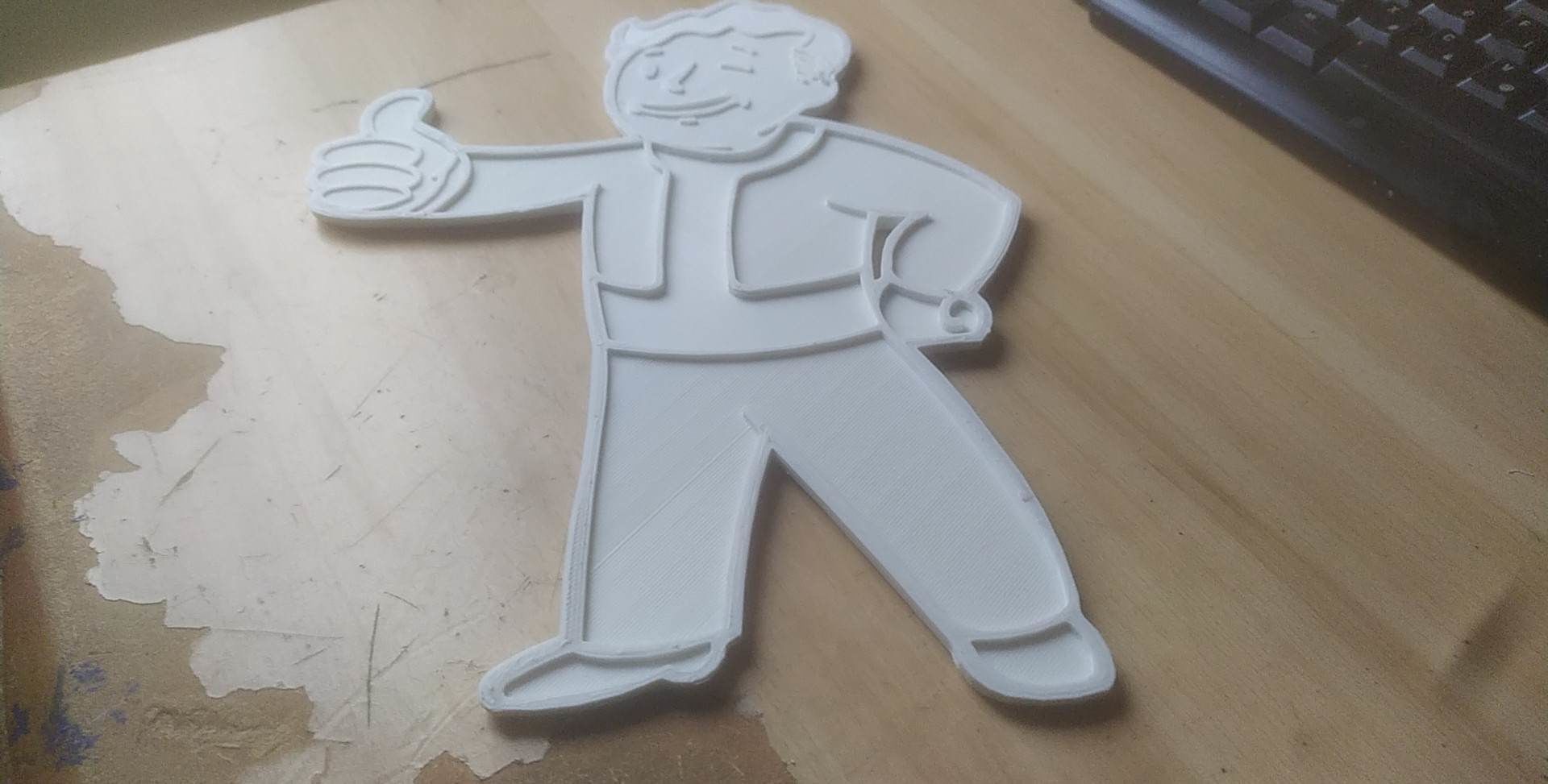 Vault Boy Wall Decor 3D model 3D printable | CGTrader