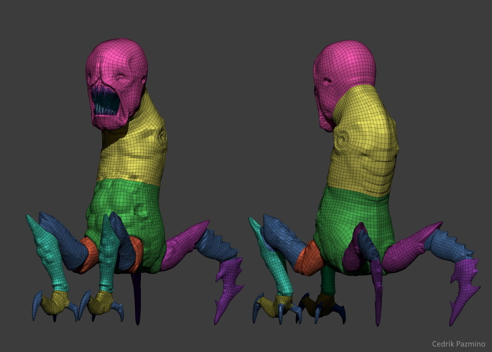 3D model Minecraft Creeper VR / AR / low-poly | CGTrader