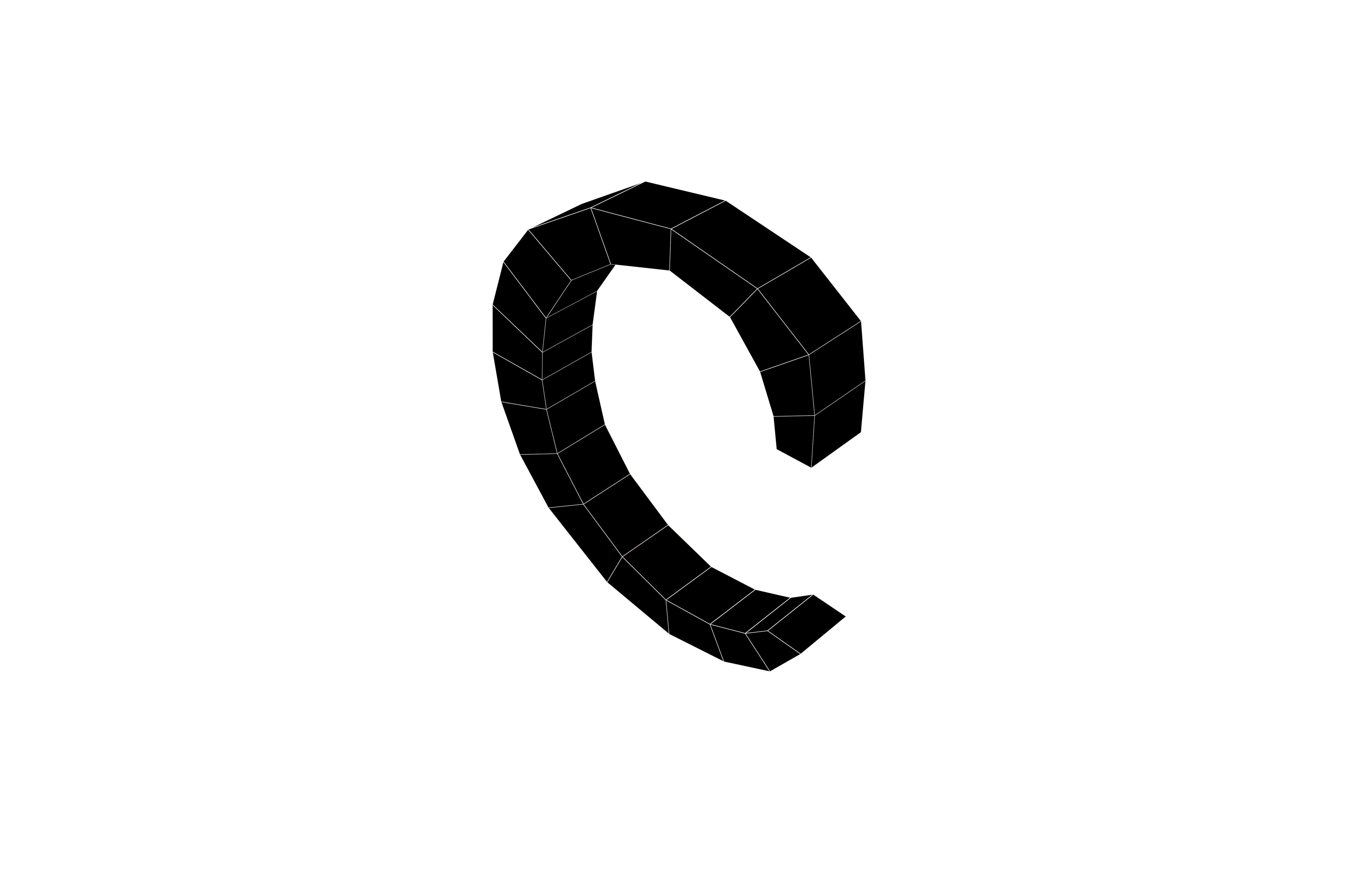 3D model Roman Numerals 100 v1 003 VR / AR / low-poly | CGTrader