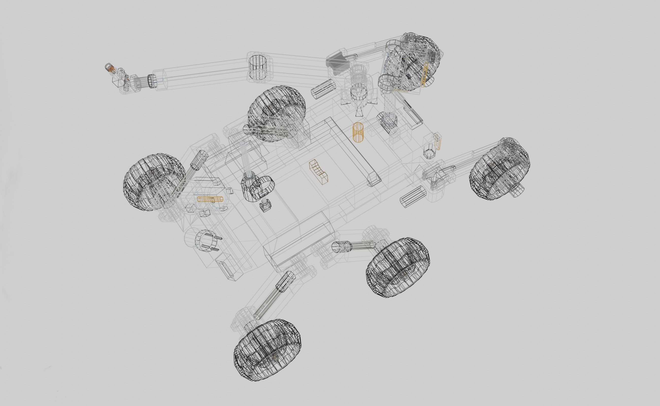 Spacial Explorer T-30-1 Concept rover Re-Make free VR / AR / low-poly ...