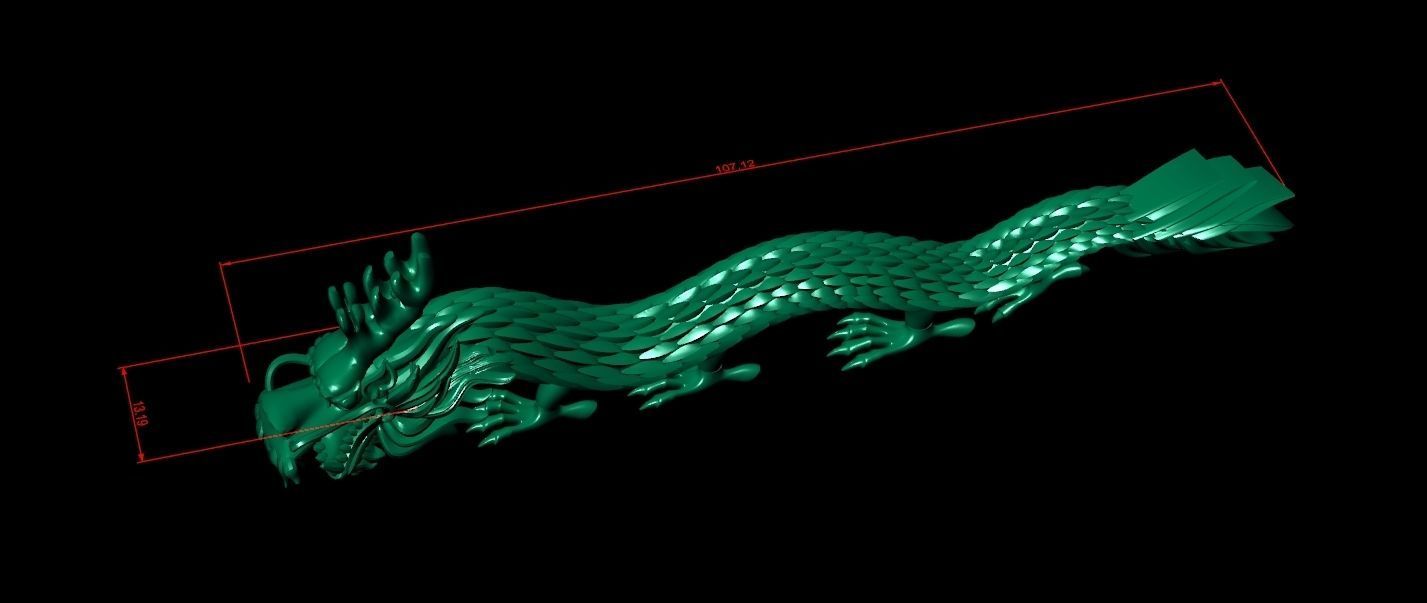 China Dragon cad file 3D model | CGTrader