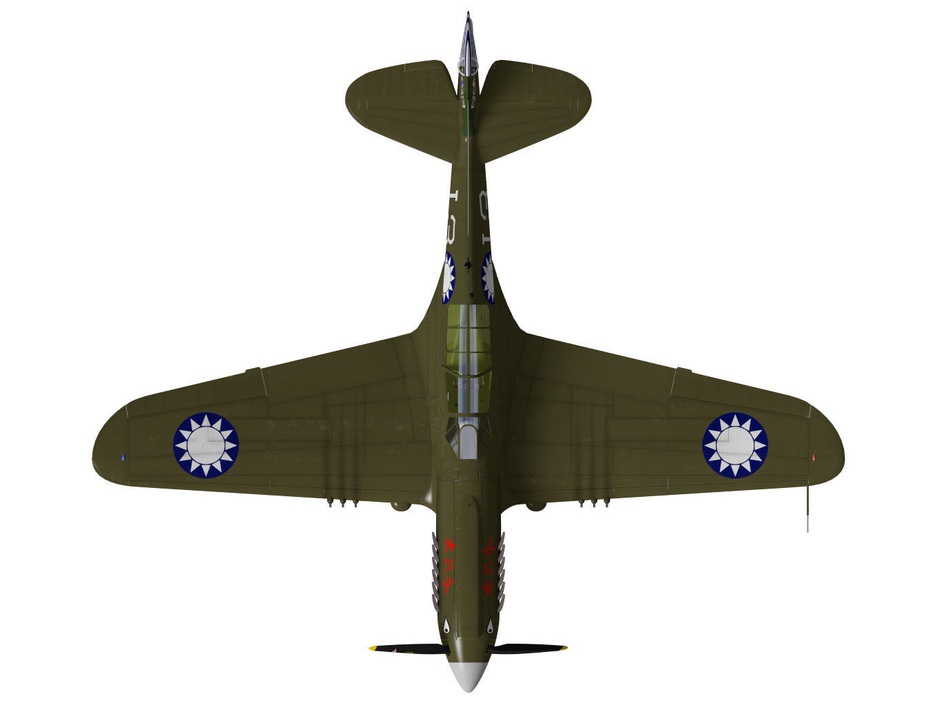 Curtiss P-40N5 Warhawk 3D model | CGTrader