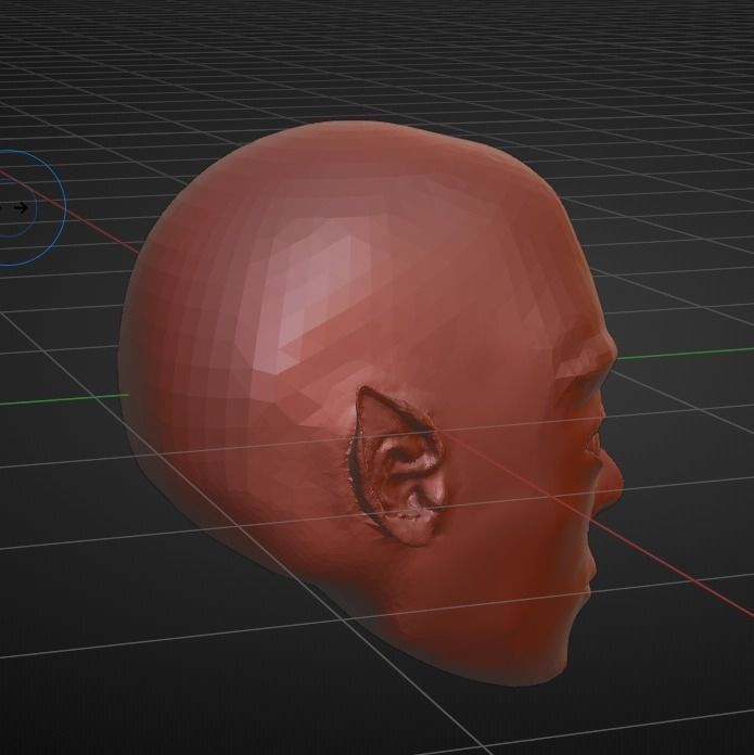 Woman Elf Head 3D model | CGTrader