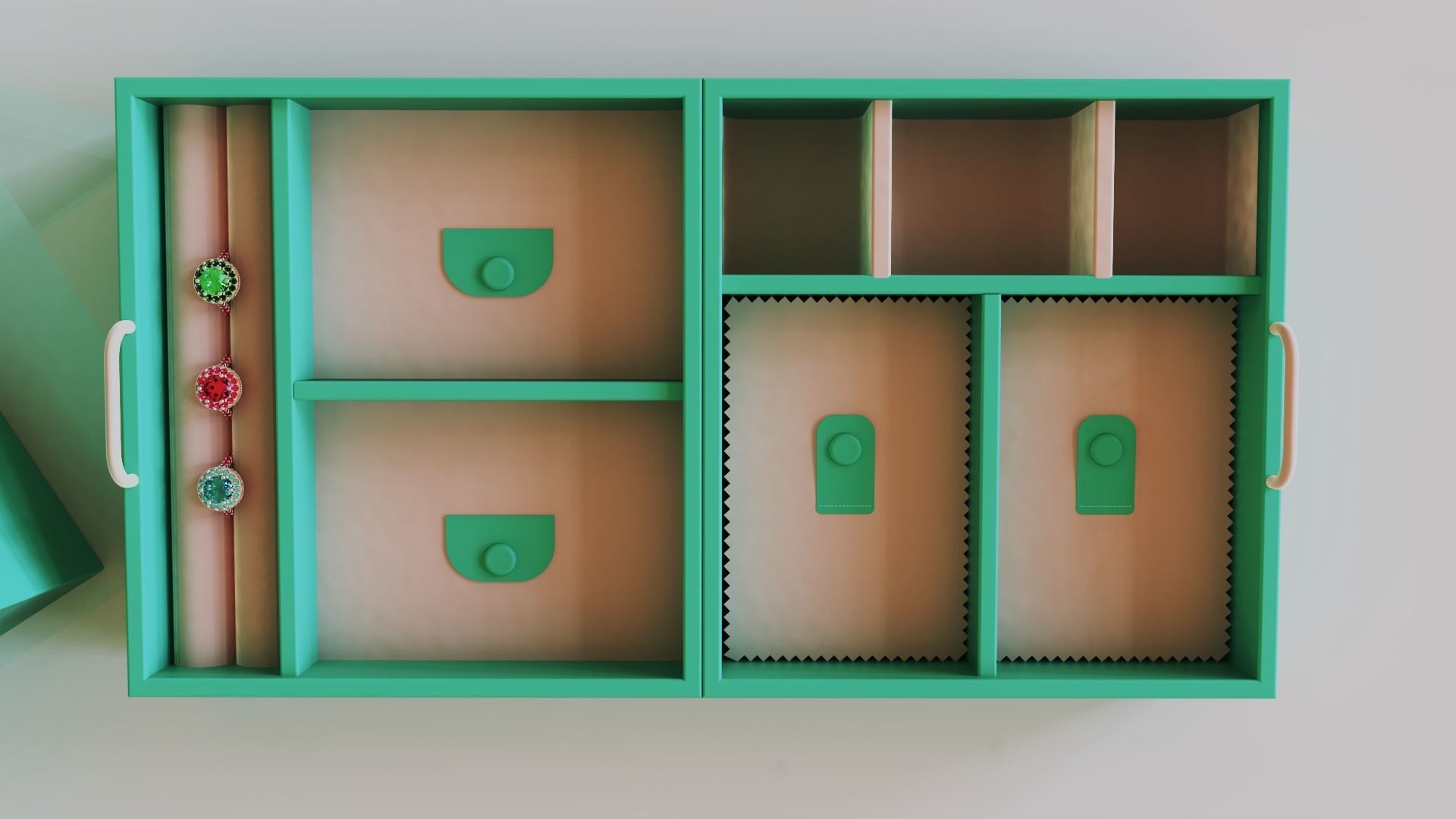 Tiffany Big Box 3D model rigged | CGTrader