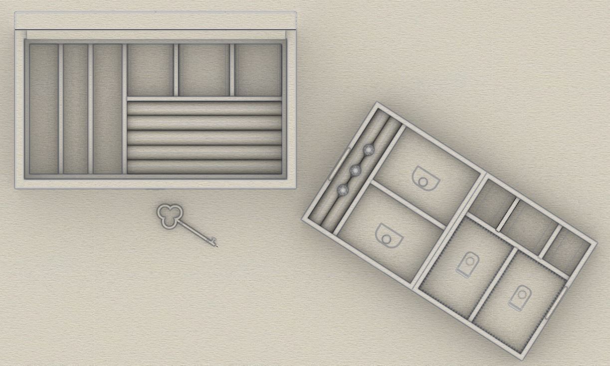 Tiffany Big Box 3D model rigged | CGTrader