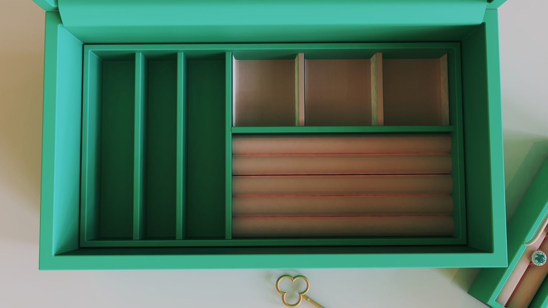 Tiffany Big Box 3D model rigged | CGTrader