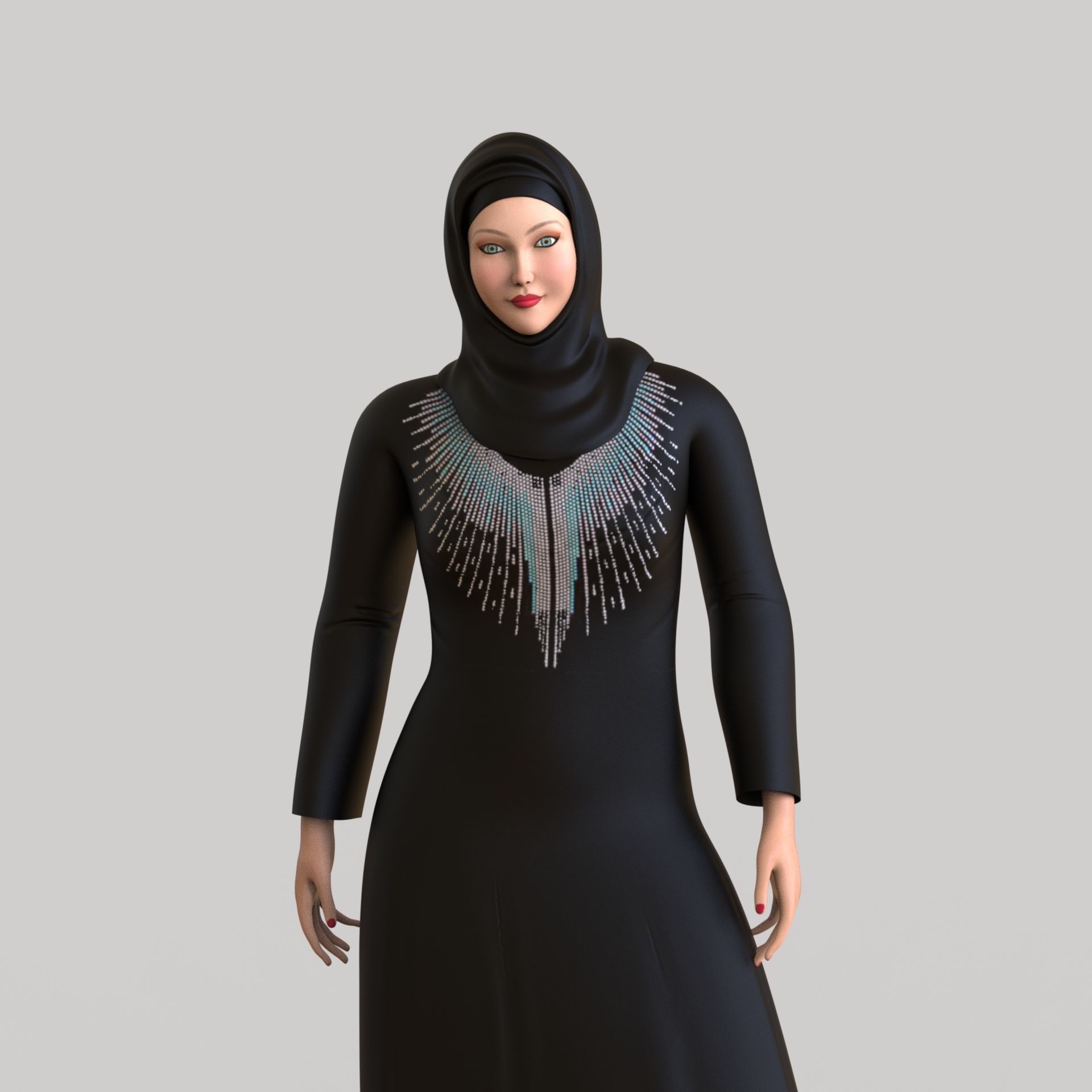 3D model Arab Women Character Rigged VR / AR / low-poly | CGTrader