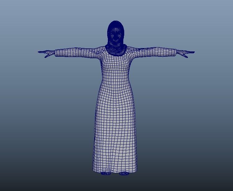 3D model Arab Women Character Rigged VR / AR / low-poly | CGTrader