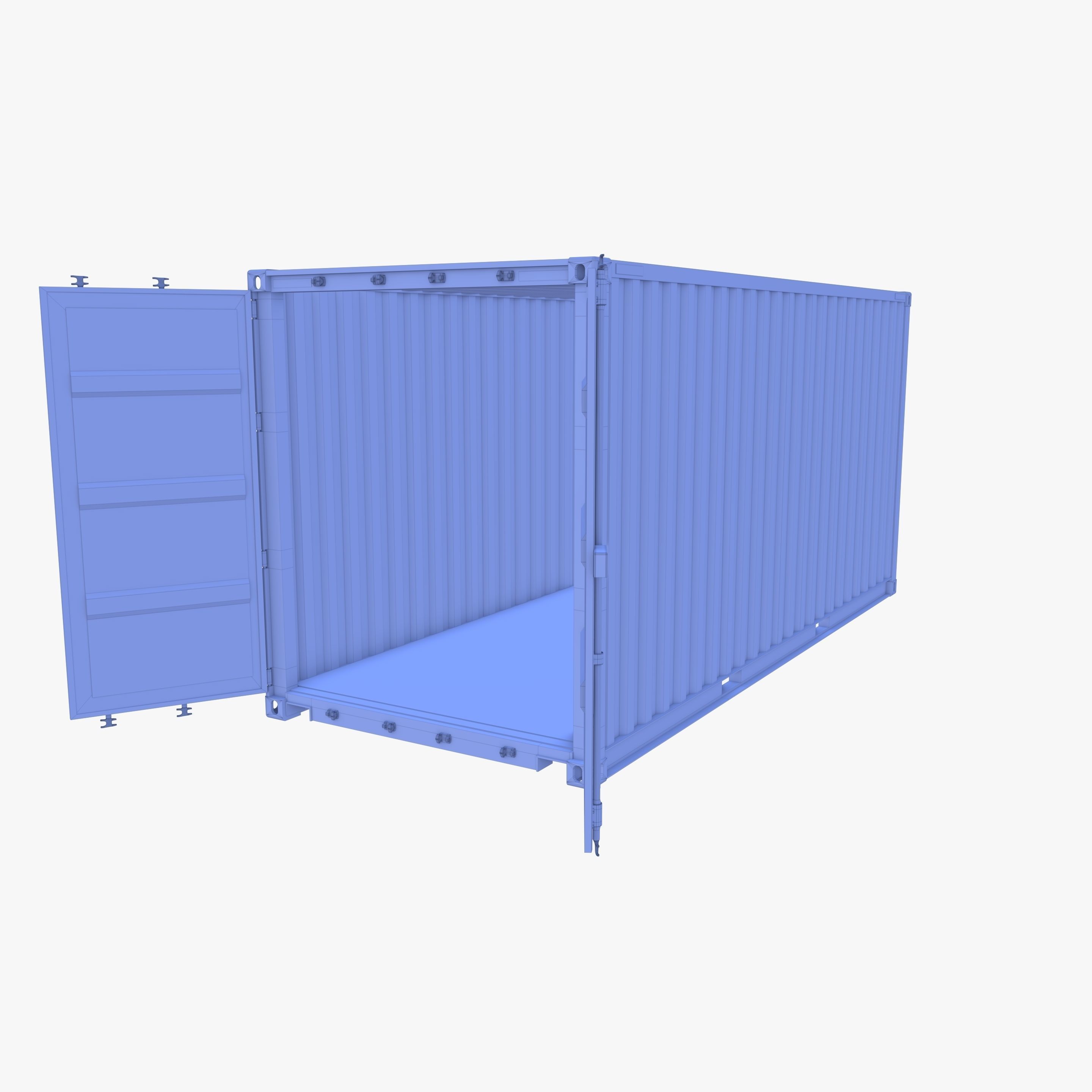 20ft Shipping Container High Cube 3D model | CGTrader