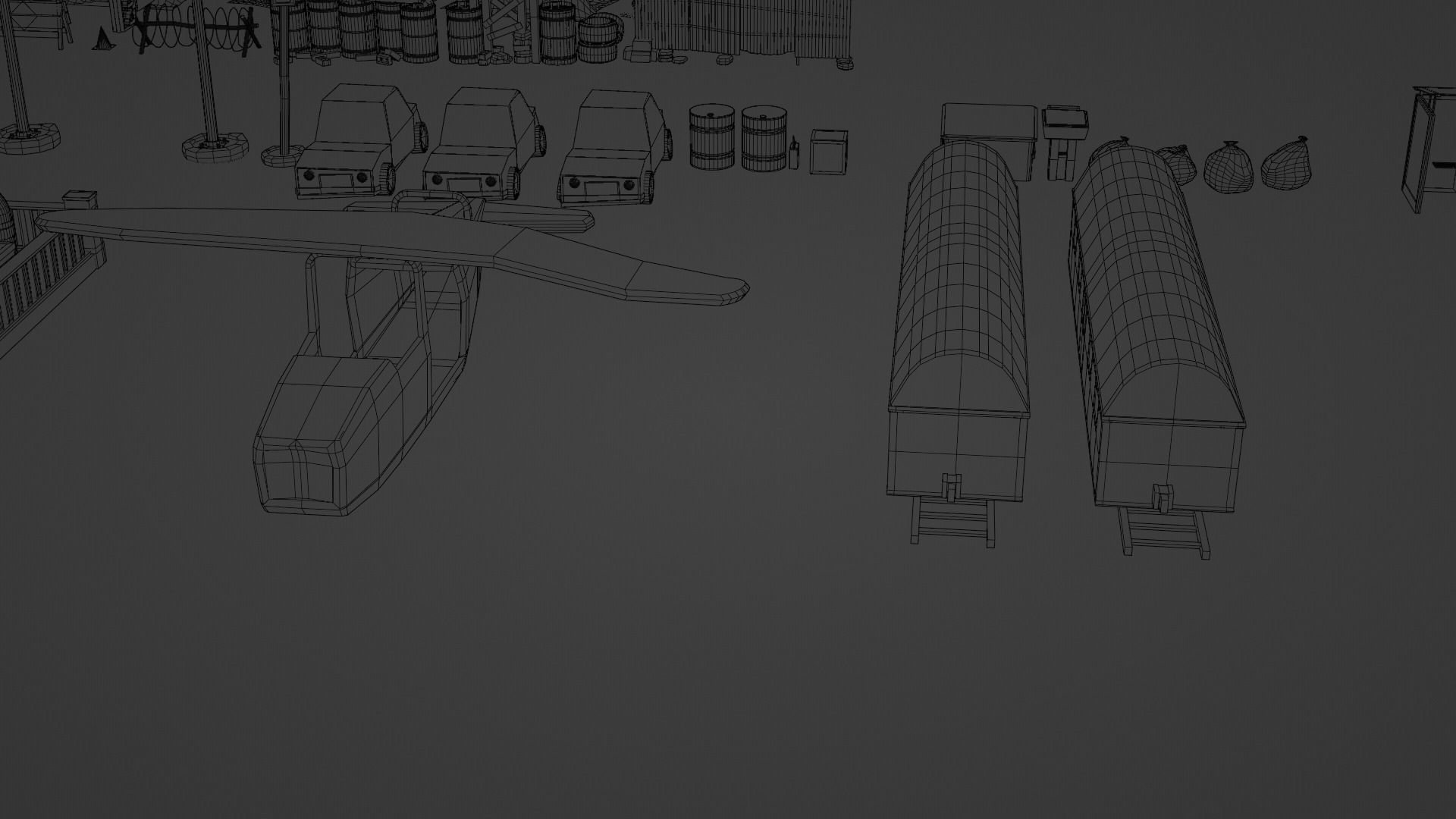 3D model Apocalypse City Items VR / AR / low-poly | CGTrader