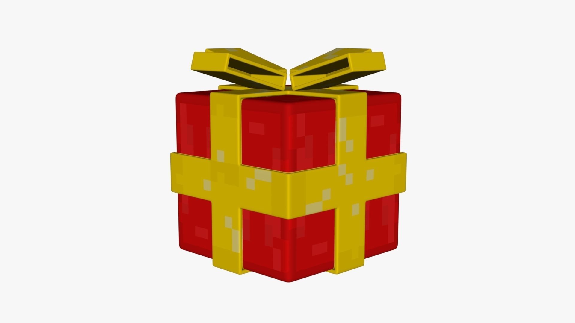 3D model Minecraft Present VR / AR / low-poly | CGTrader