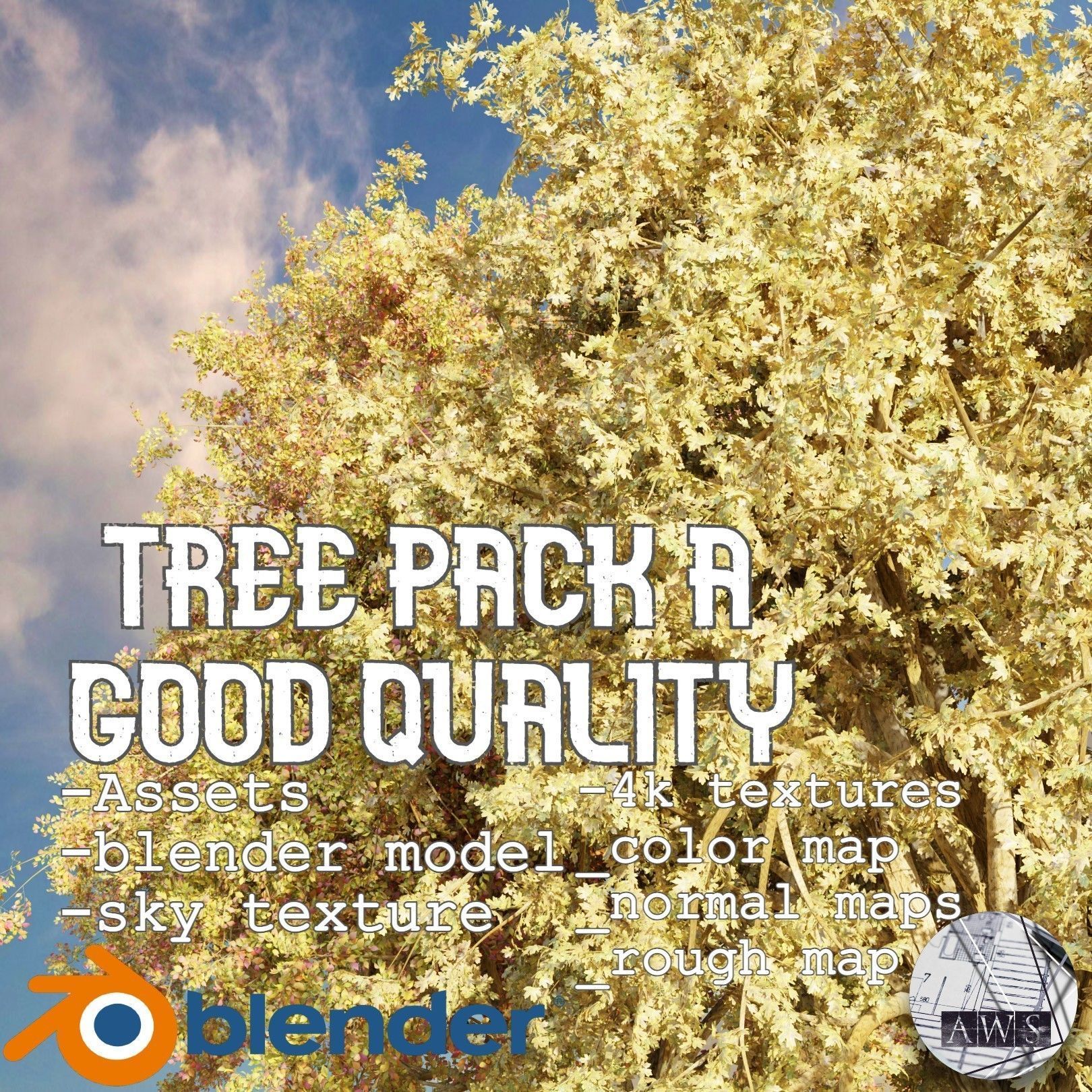 Trees blender model -PACK A- 3D model | CGTrader