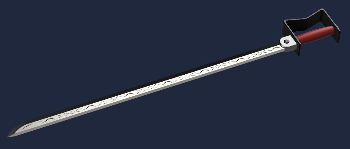 Fullmetal Alchemist - Olivier Armstrong sword 3D model 3D printable ...