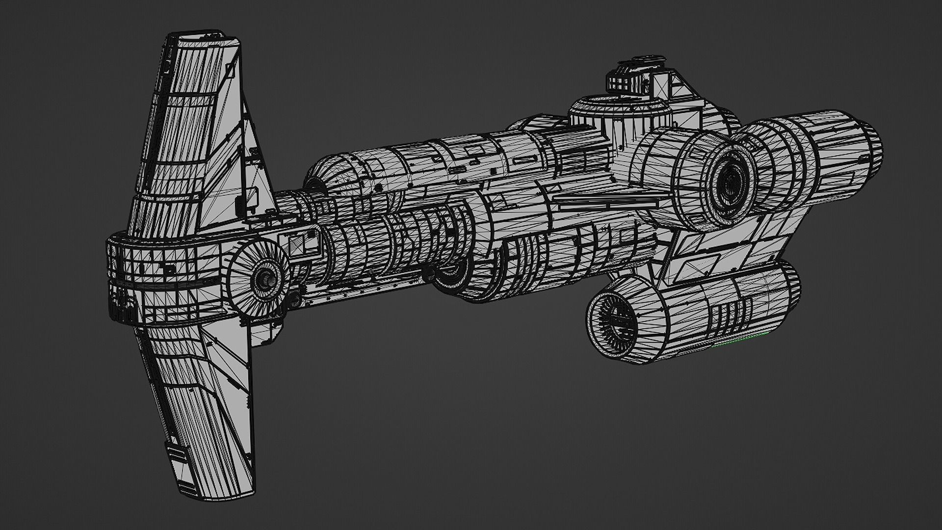 Sphyrna-class corvette BLENDER EDITION - Star Wars 3D model | CGTrader