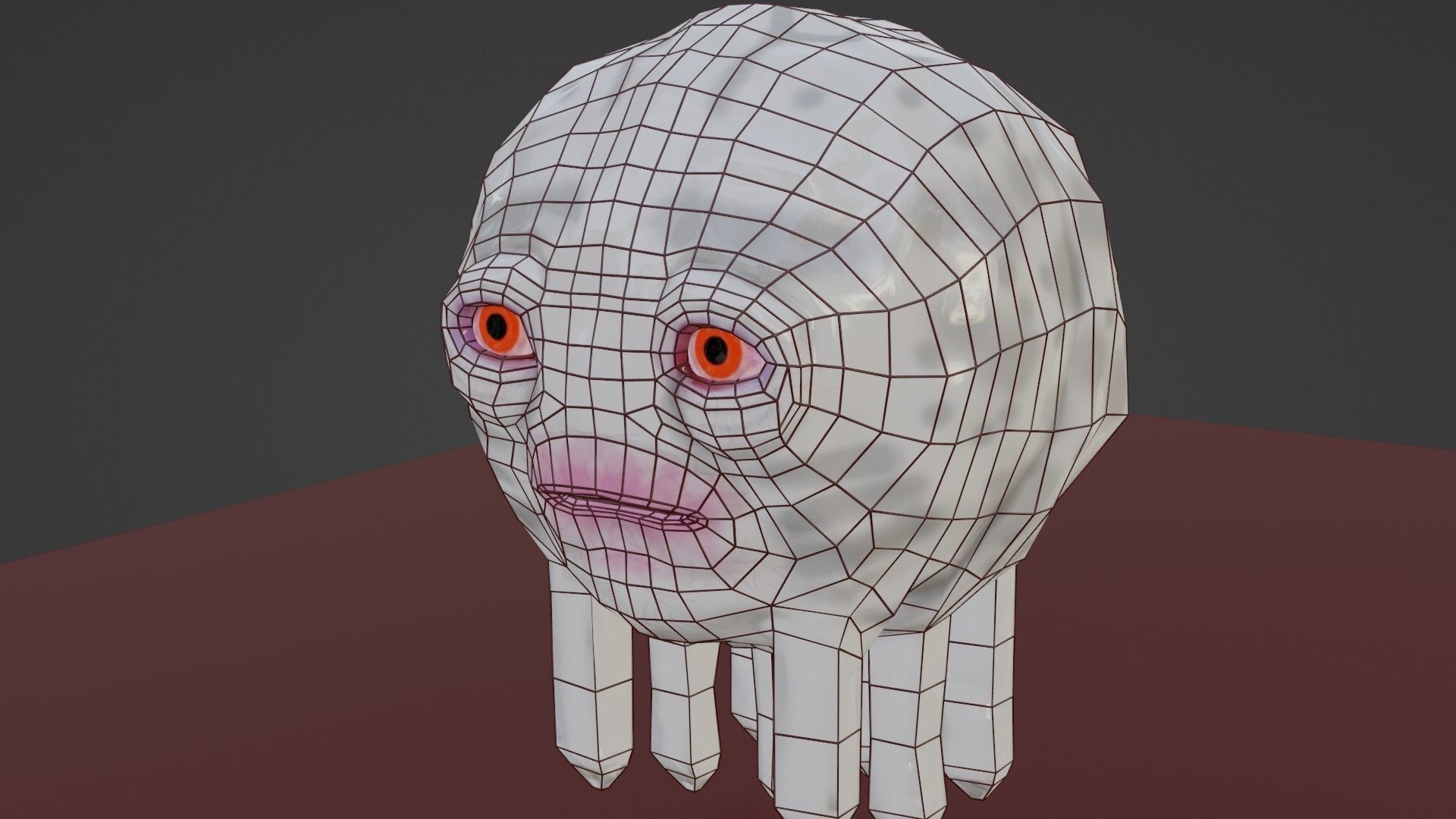 3D model Realistic Ghast head with eyes VR / AR / low-poly | CGTrader