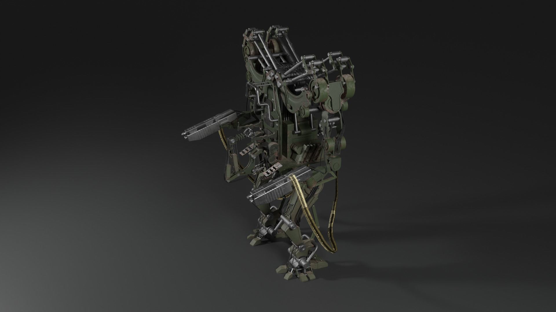 3d Model Robot Sci Fi Machine Apu Matrix Vr Ar Low Poly Cgtrader