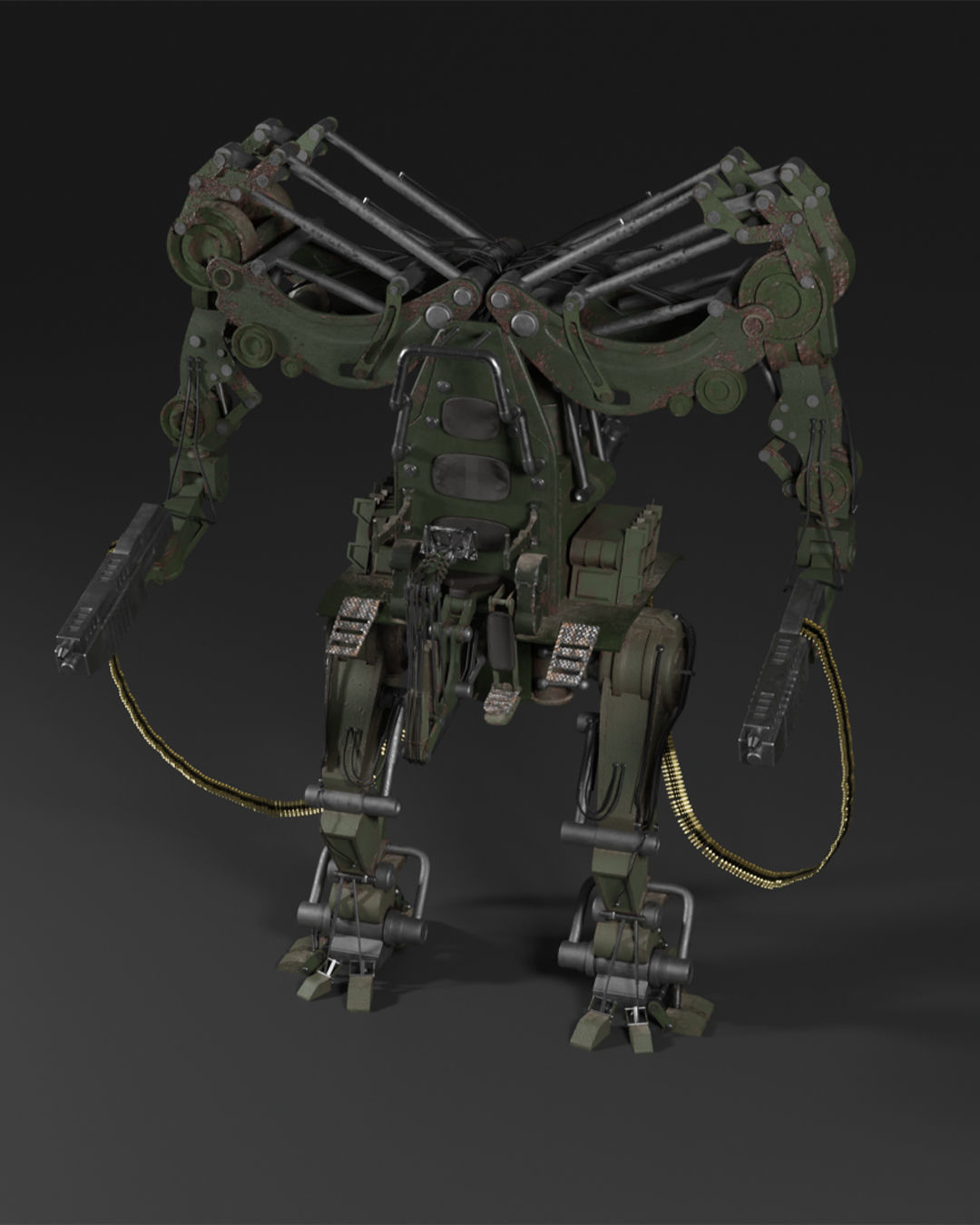 3D model Robot Sci-Fi Machine APU Matrix VR / AR / low-poly | CGTrader