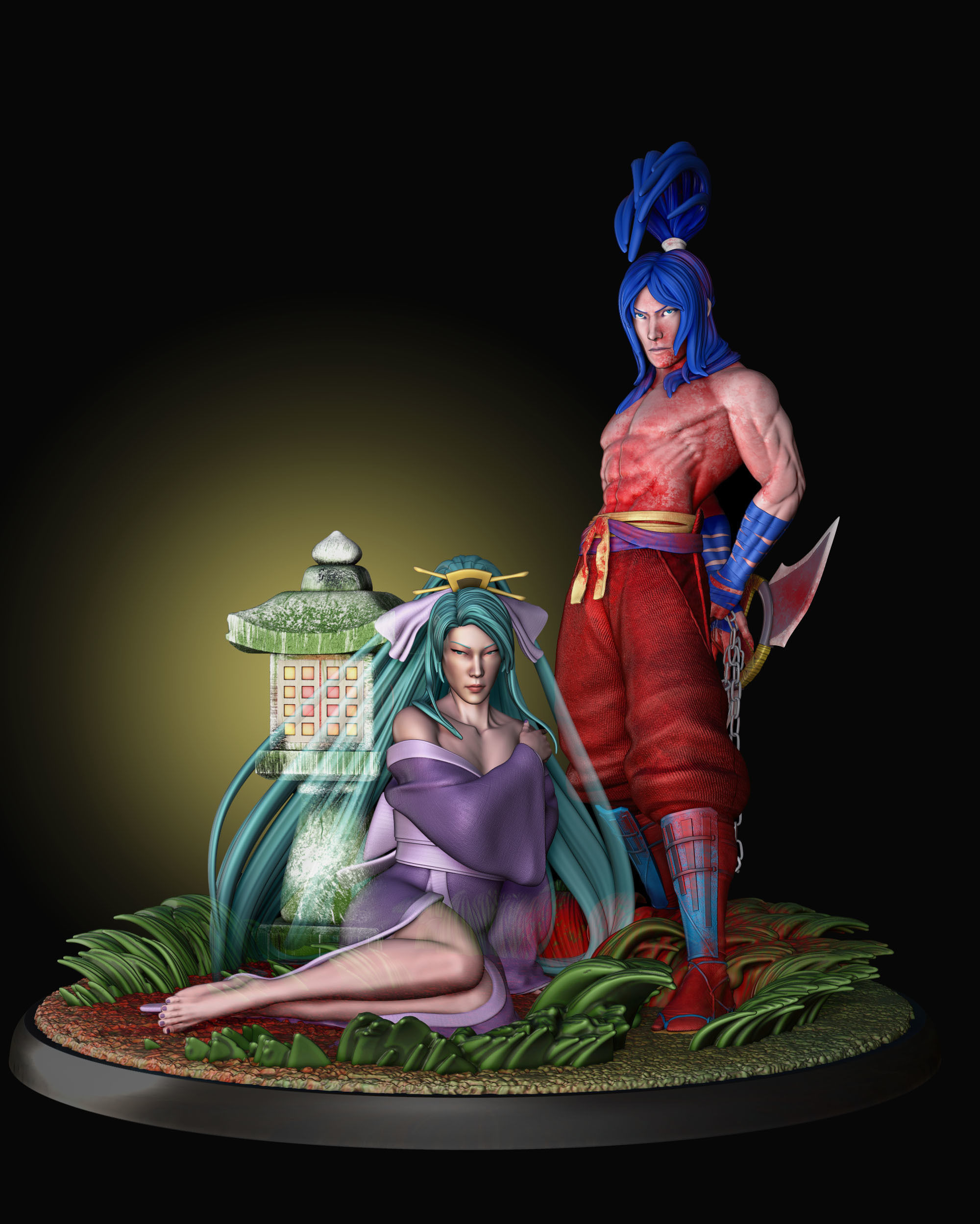 Samurai showdown Basara 3D model 3D printable | CGTrader