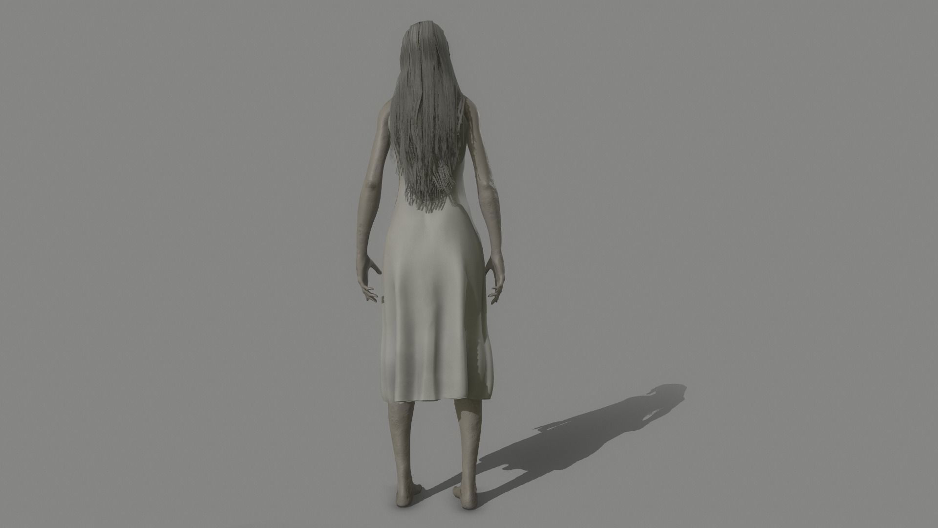 3D model Ghost Woman VR / AR / low-poly | CGTrader
