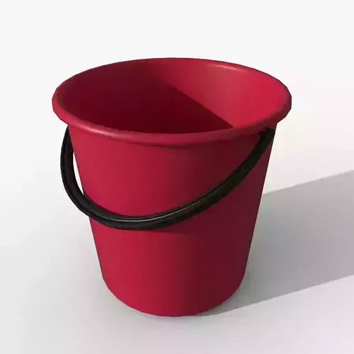 Plastic Bucket free VR / AR / low-poly 3D model | CGTrader