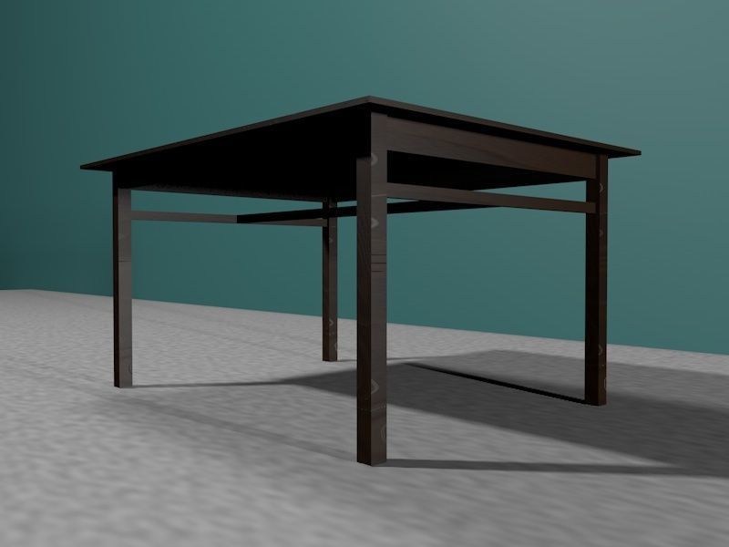 3D model table VR / AR / low-poly | CGTrader