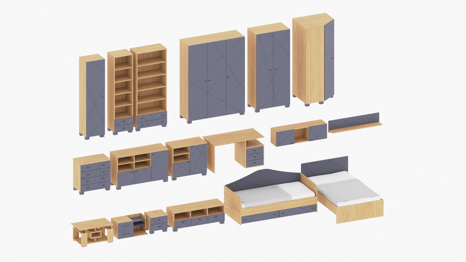 Collection of modern furniture 3D model | CGTrader