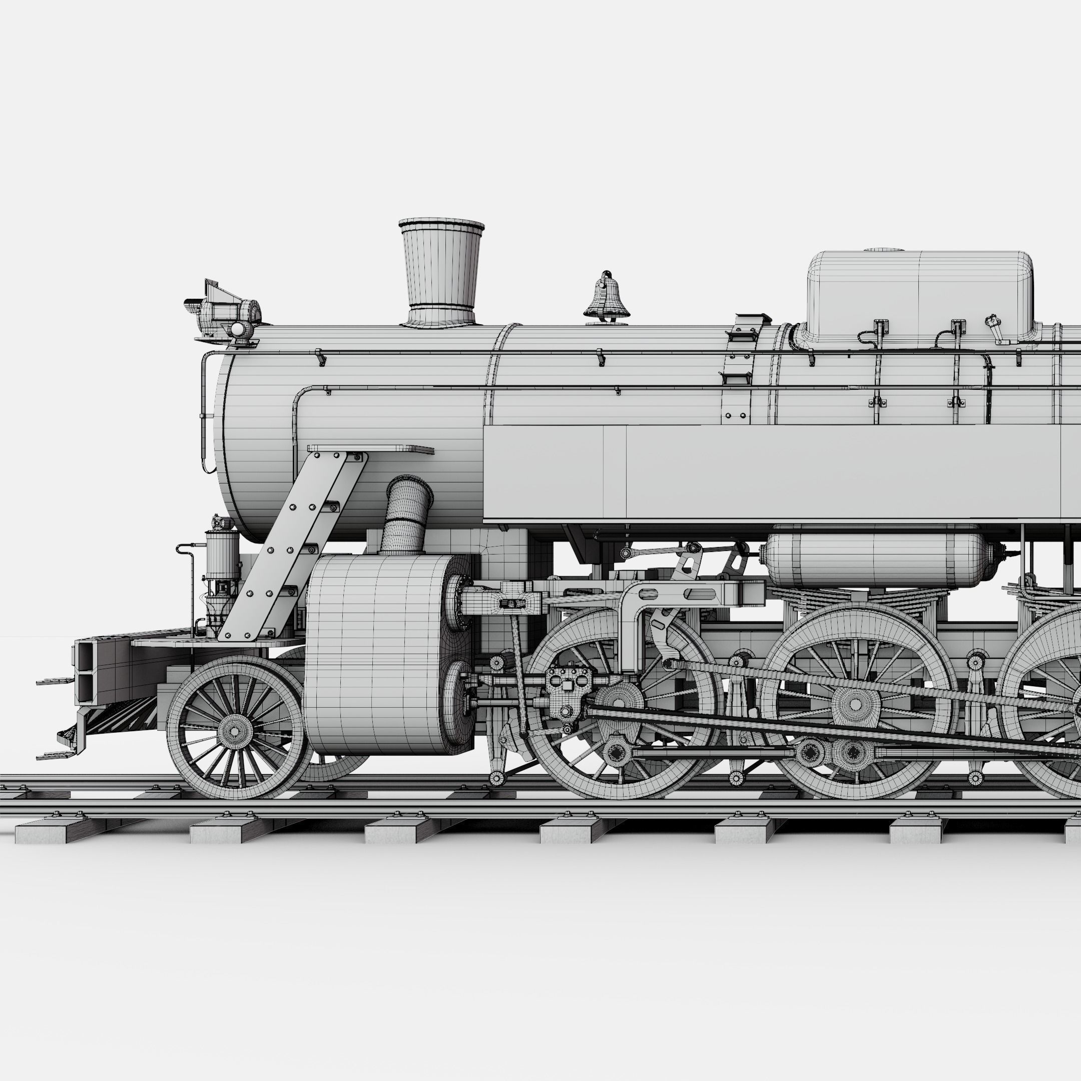Steam Locomotive 3D model | CGTrader