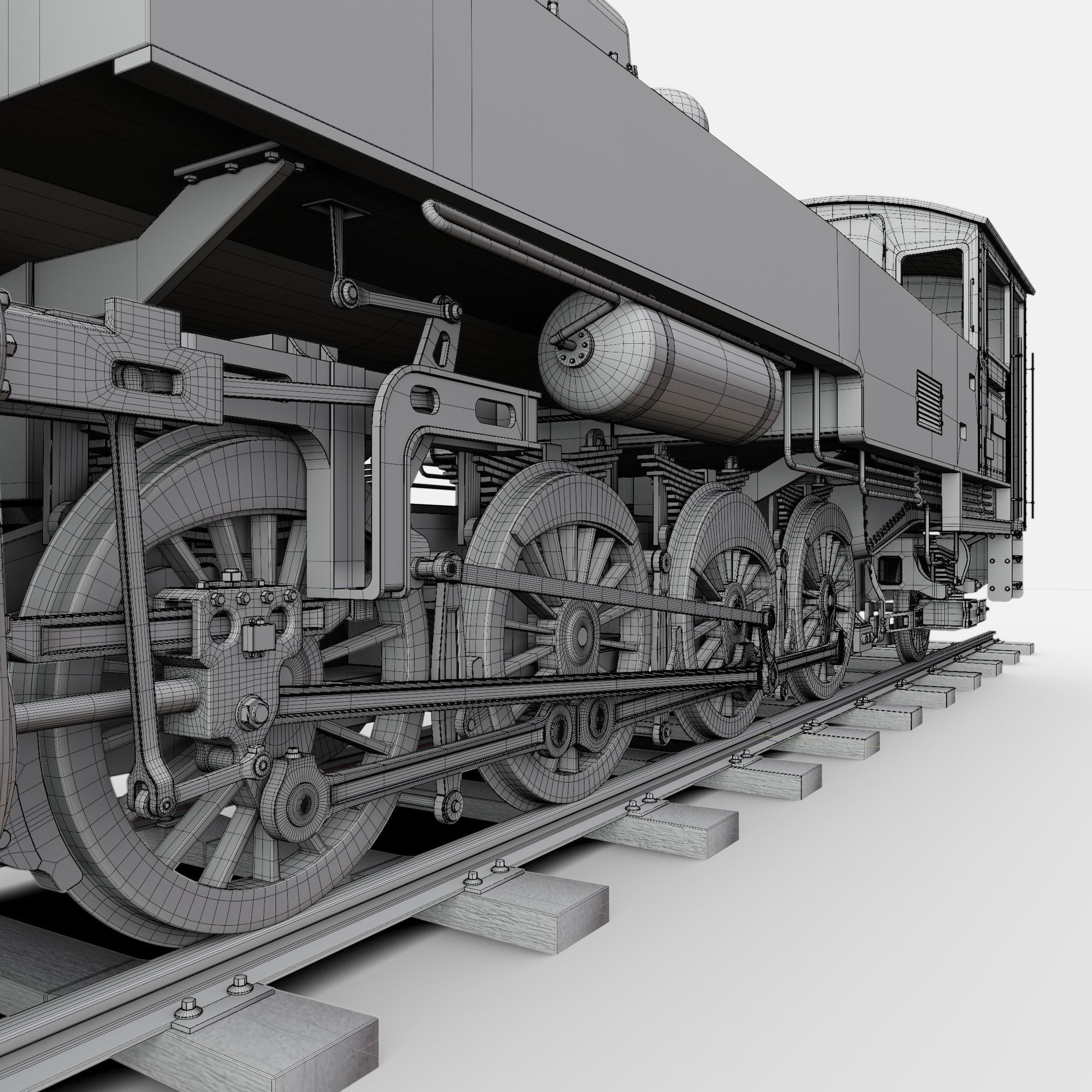 Steam Locomotive 3D model | CGTrader